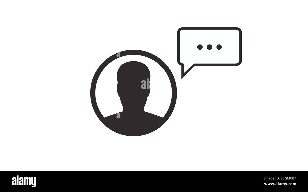 Black person talking on video Stock Vector Images - Alamy