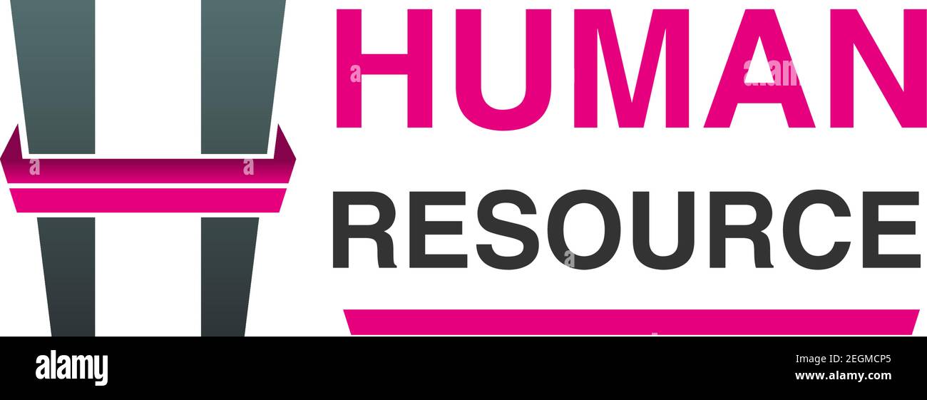 Vector logo for human resources agency. Concept of people search and hr ...