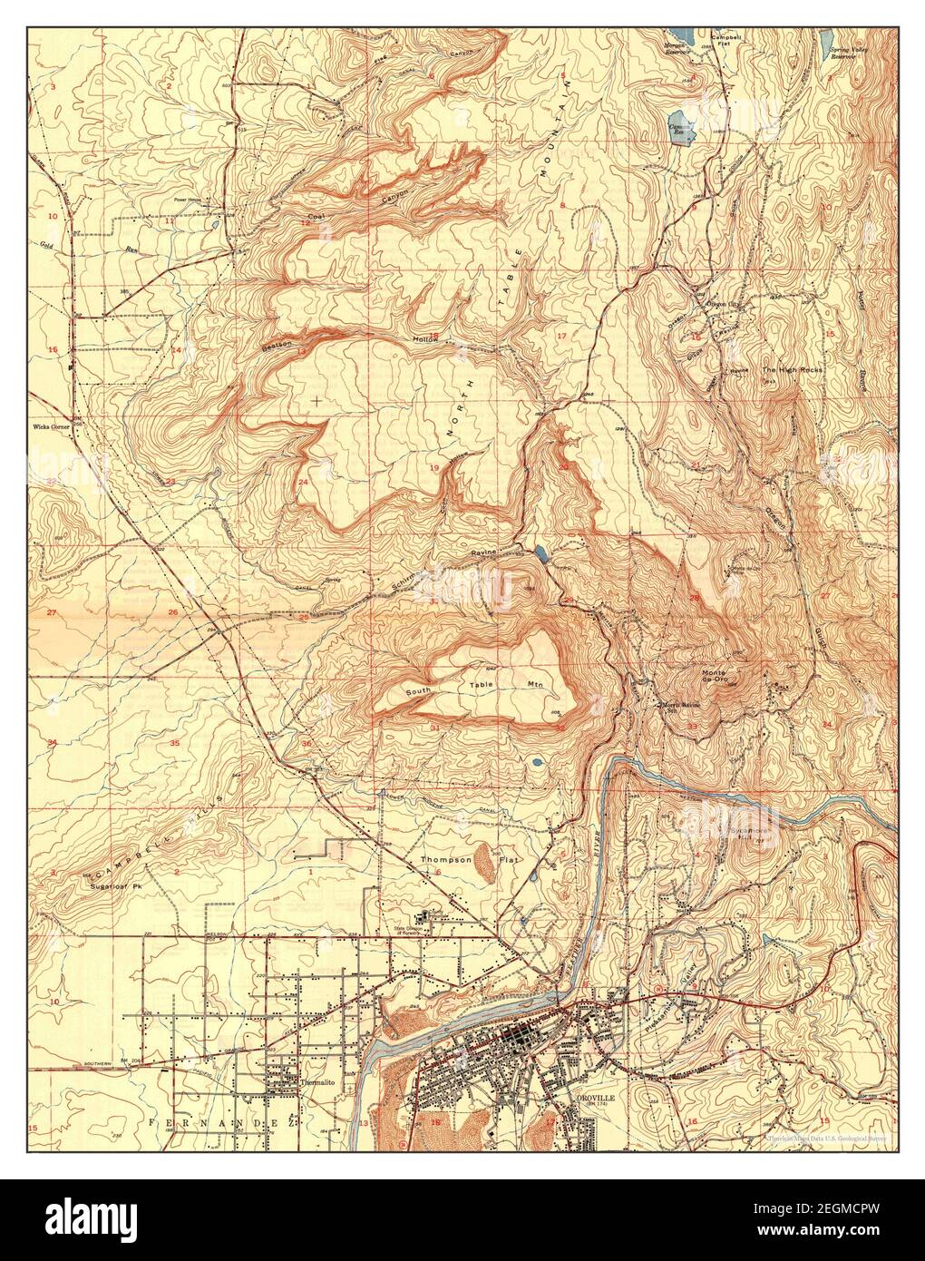 Oroville, California, map 1949, 1:24000, United States of America by ...