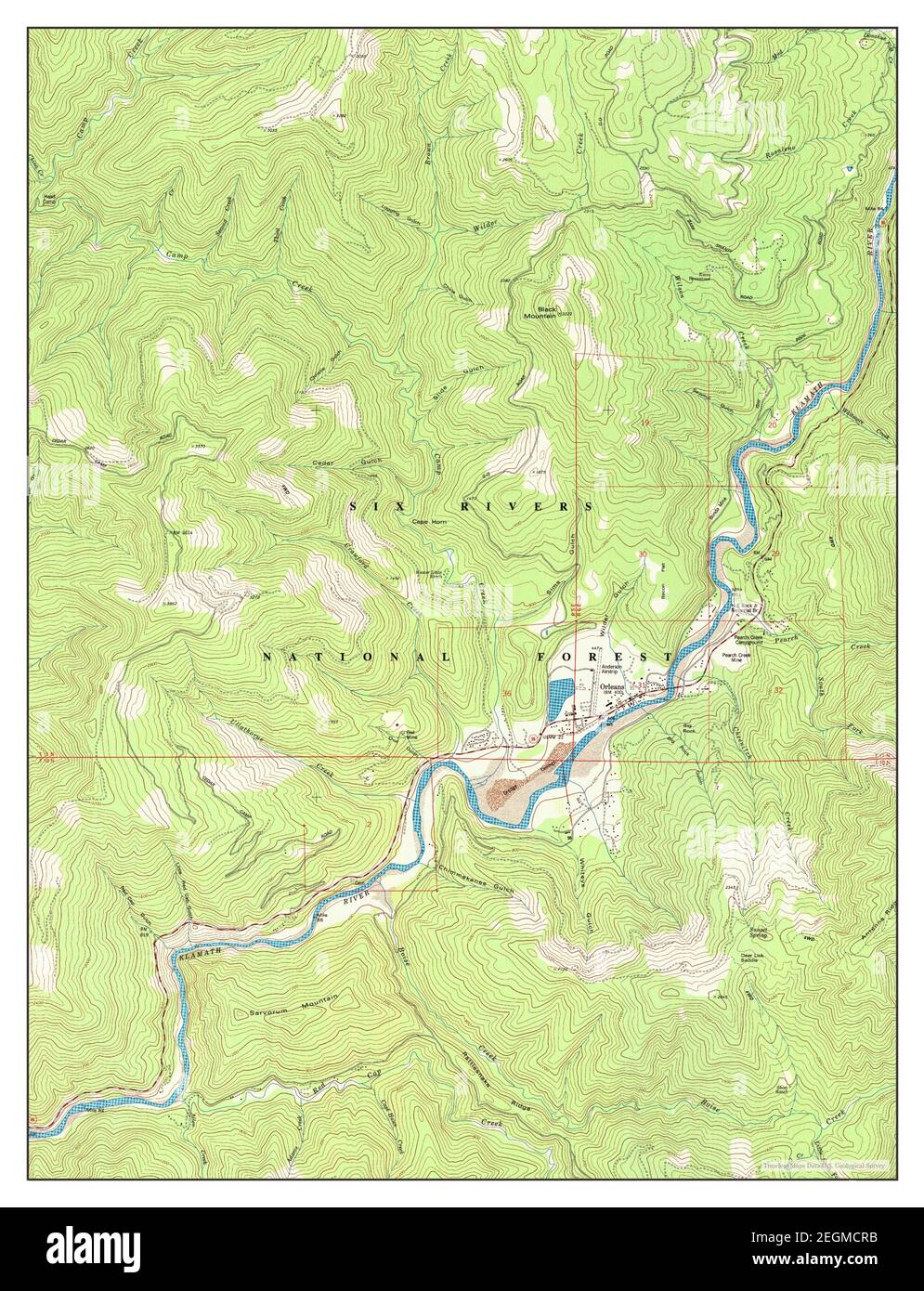 Orleans, California, map 1978, 1:24000, United States of America by ...
