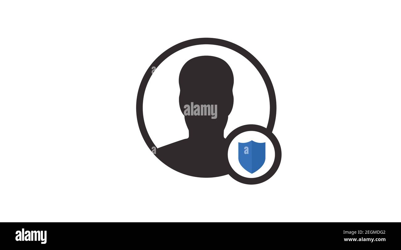 Shield Guard User Icon. Vector Isolated Illustration Stock Vector Image ...