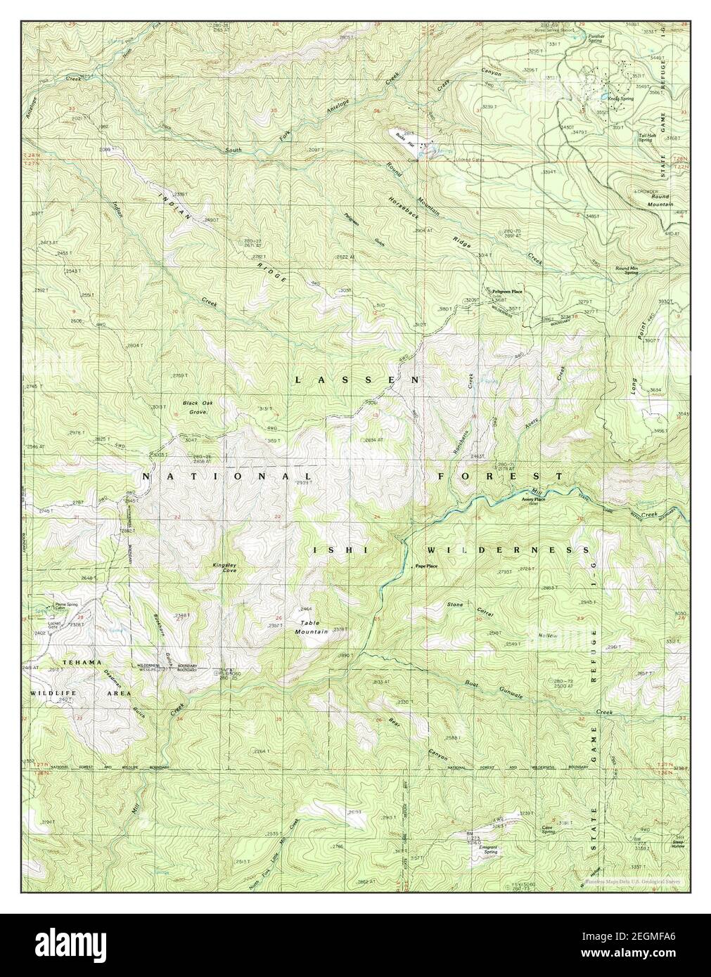 Panther Spring, California, map 1986, 1:24000, United States of America ...