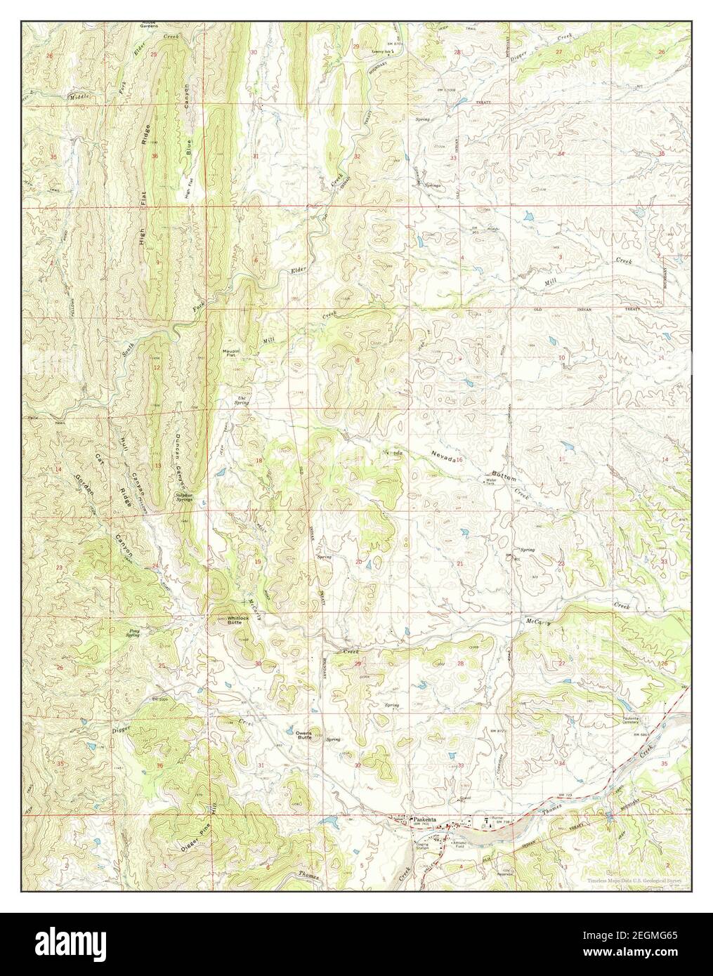 Paskenta, California, map 1967, 1:24000, United States of America by ...