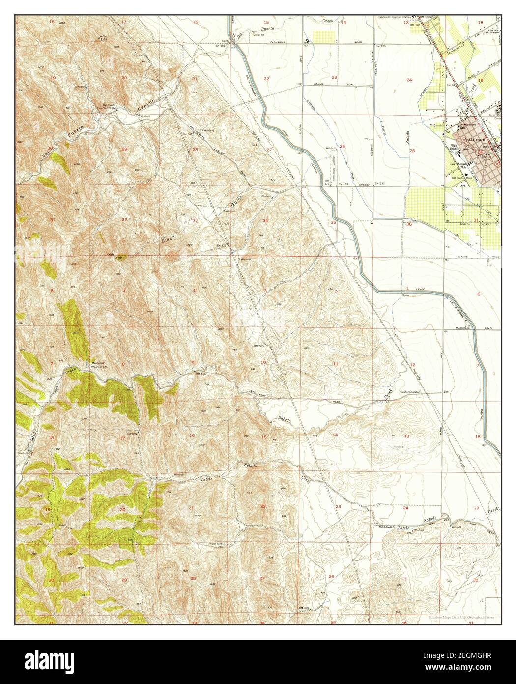 Map of patterson Cut Out Stock Images & Pictures - Alamy