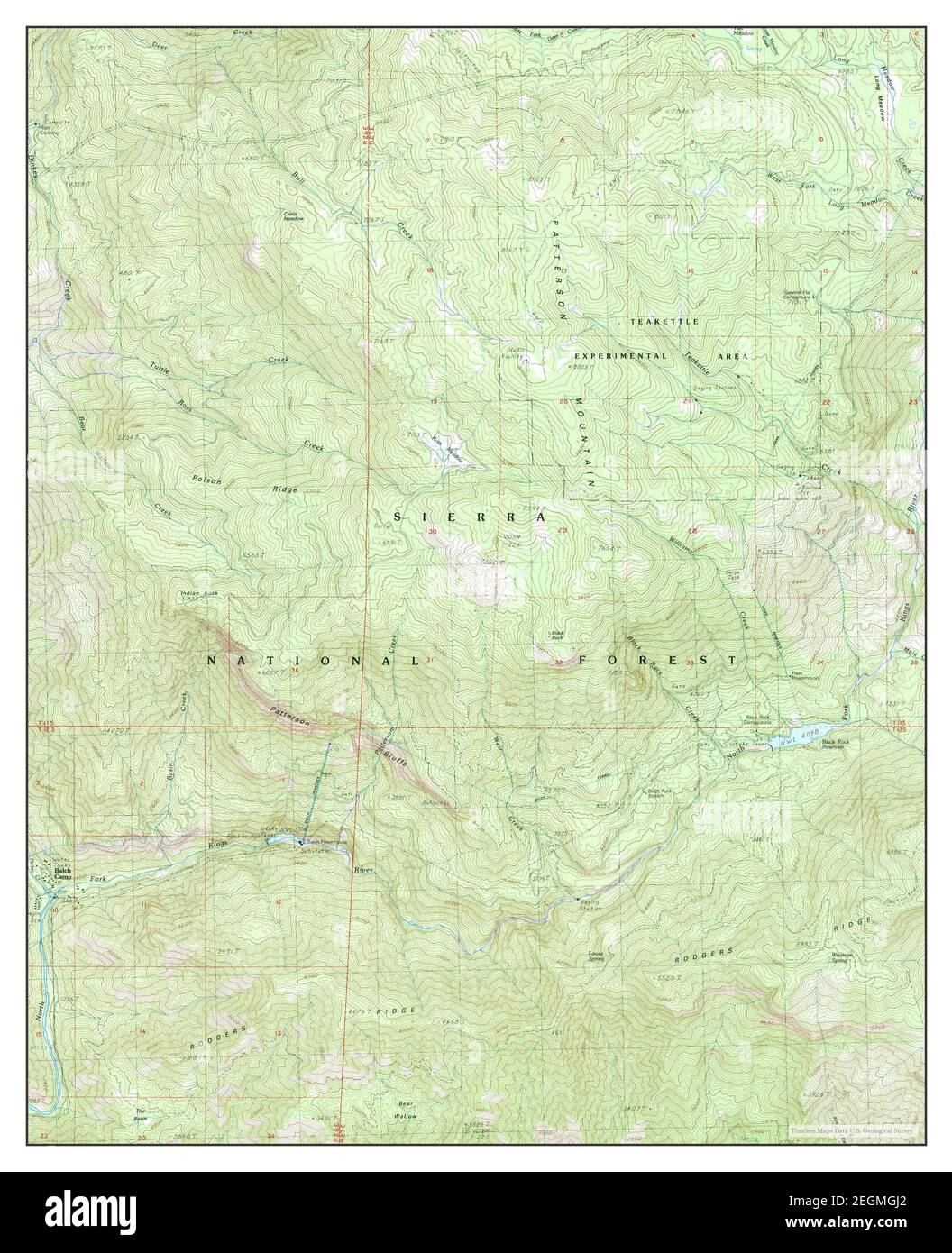 Patterson Mtn, California, map 1987, 1:24000, United States of America ...