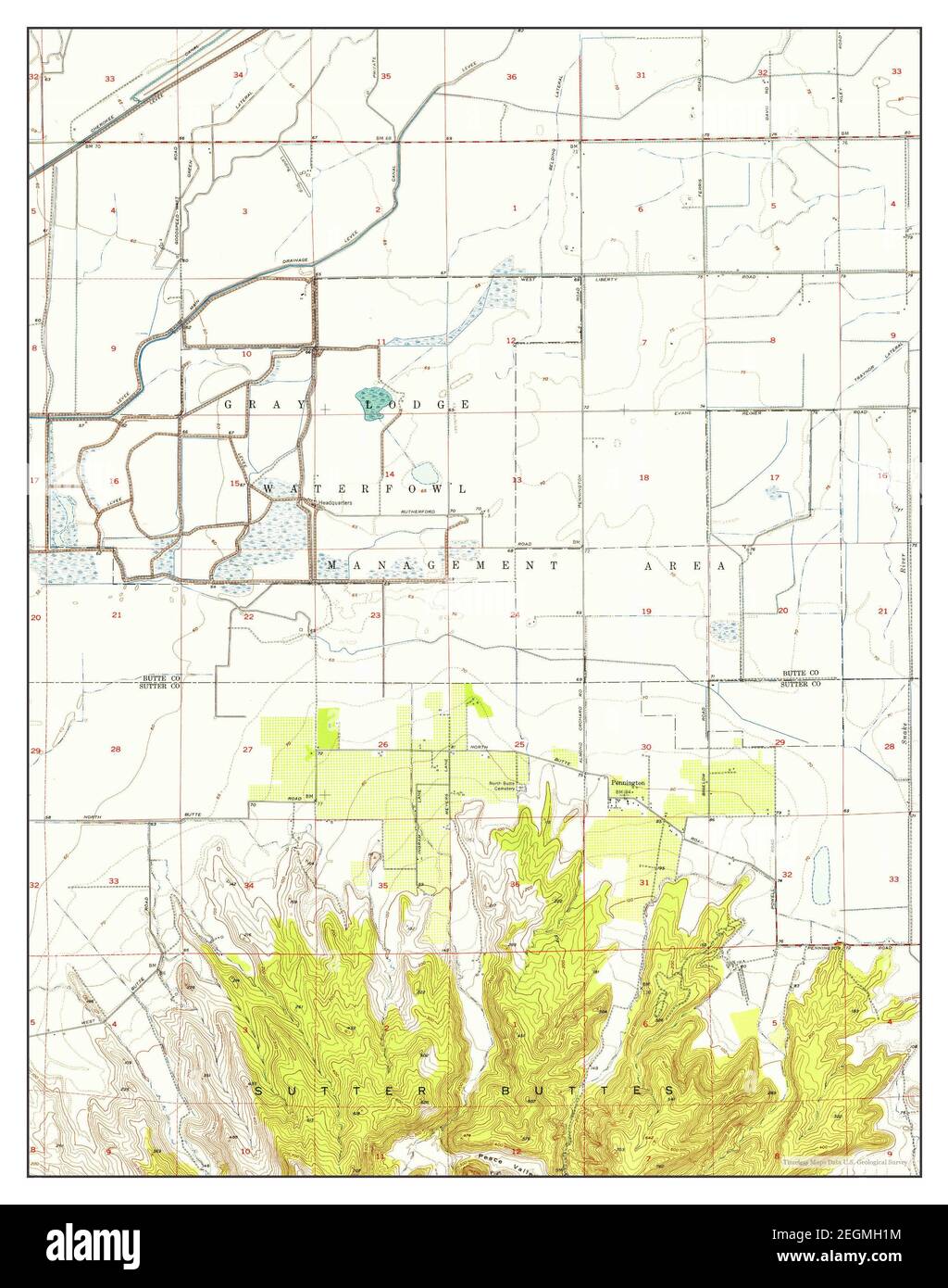 Pennington, California, map 1954, 1:24000, United States of America by ...