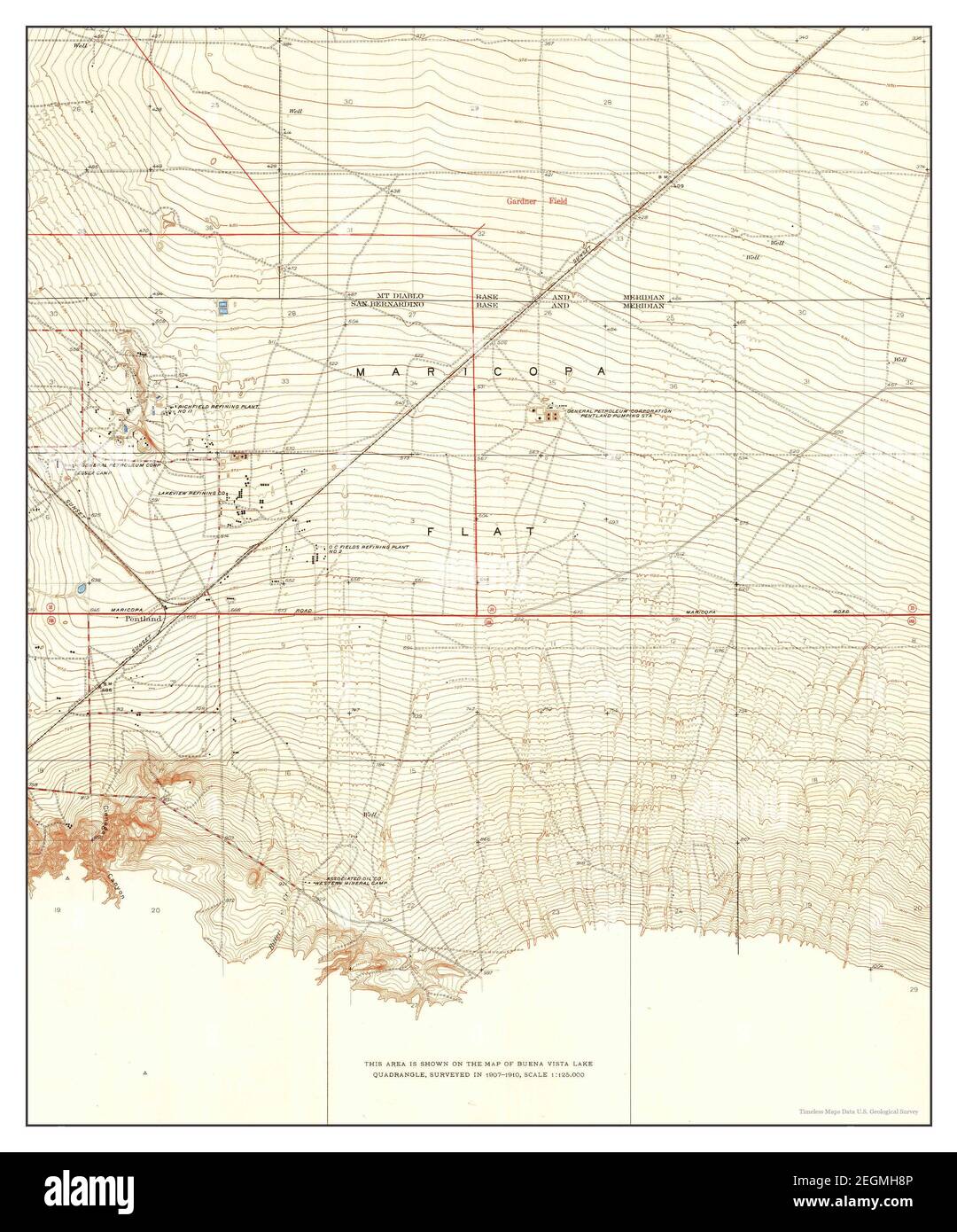 Pentland, California, map 1950, 1:24000, United States of America by ...