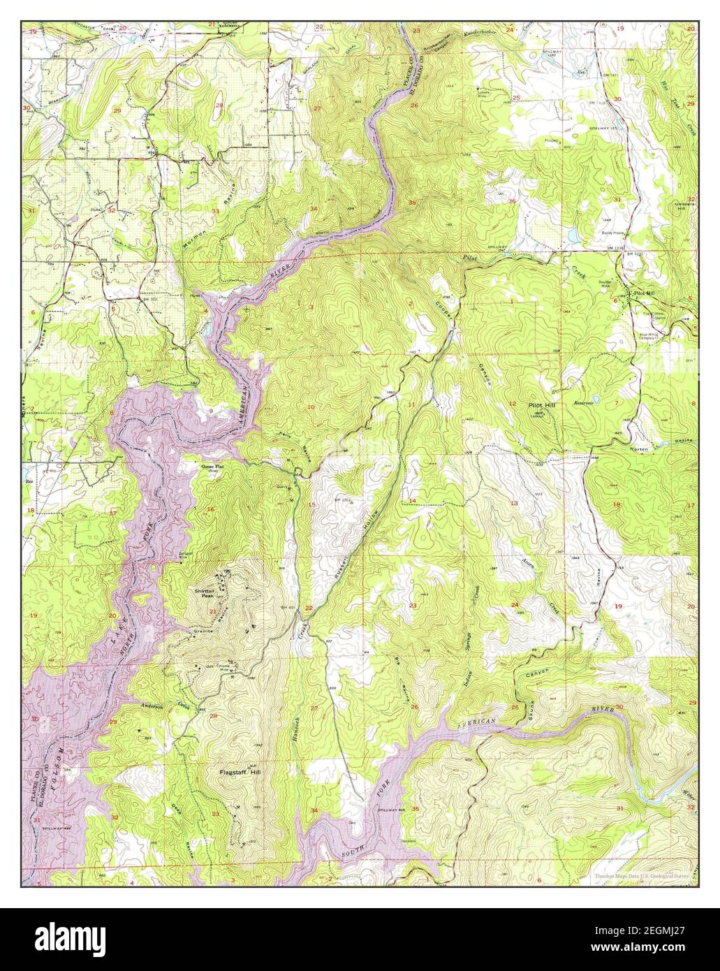 Pilot Hill, California, map 1954, 1:24000, United States of America by ...