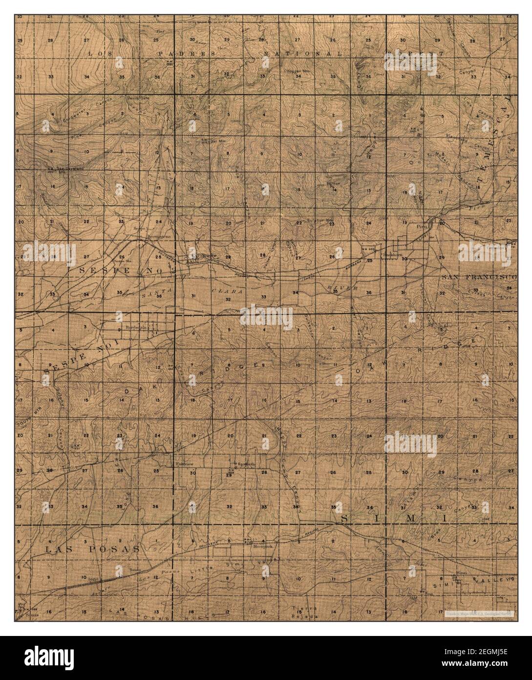 Piru, California, map 1900, 1:62500, United States of America by ...