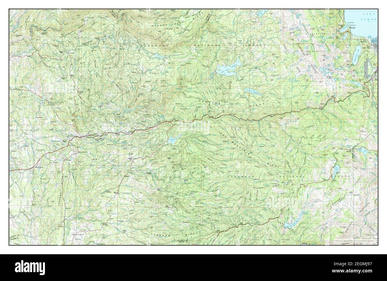 Placerville, California, map 1976, 1:100000, United States of America ...