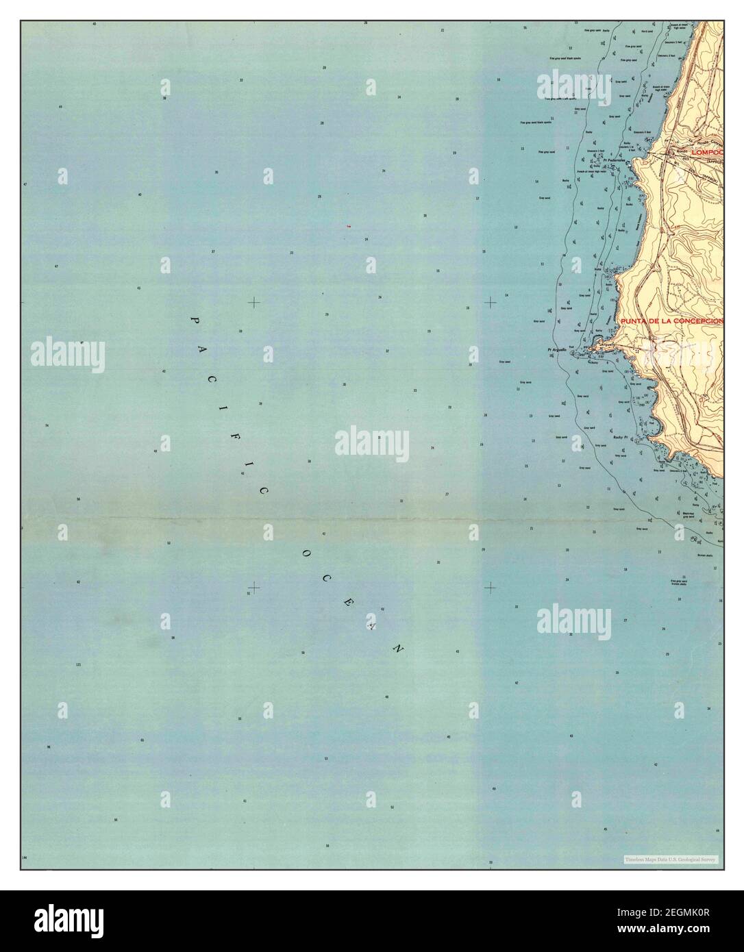 Point Arguello, California, map 1948, 1:24000, United States of America ...
