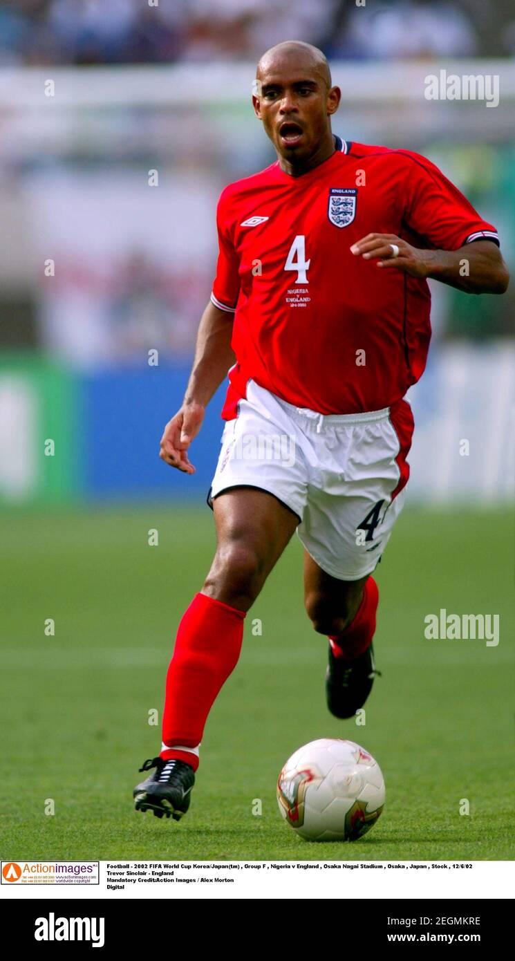 Sport football fifa world cup 2002 action trevor sinclair hi-res stock ...