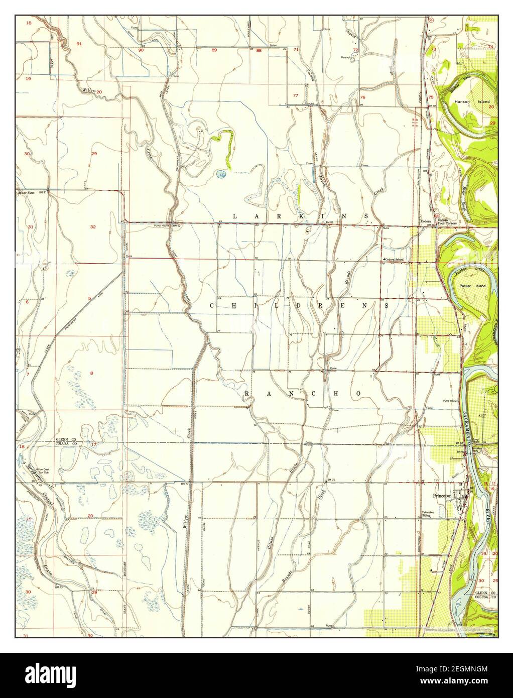 Princeton, California, map 1952, 1:24000, United States of America by ...
