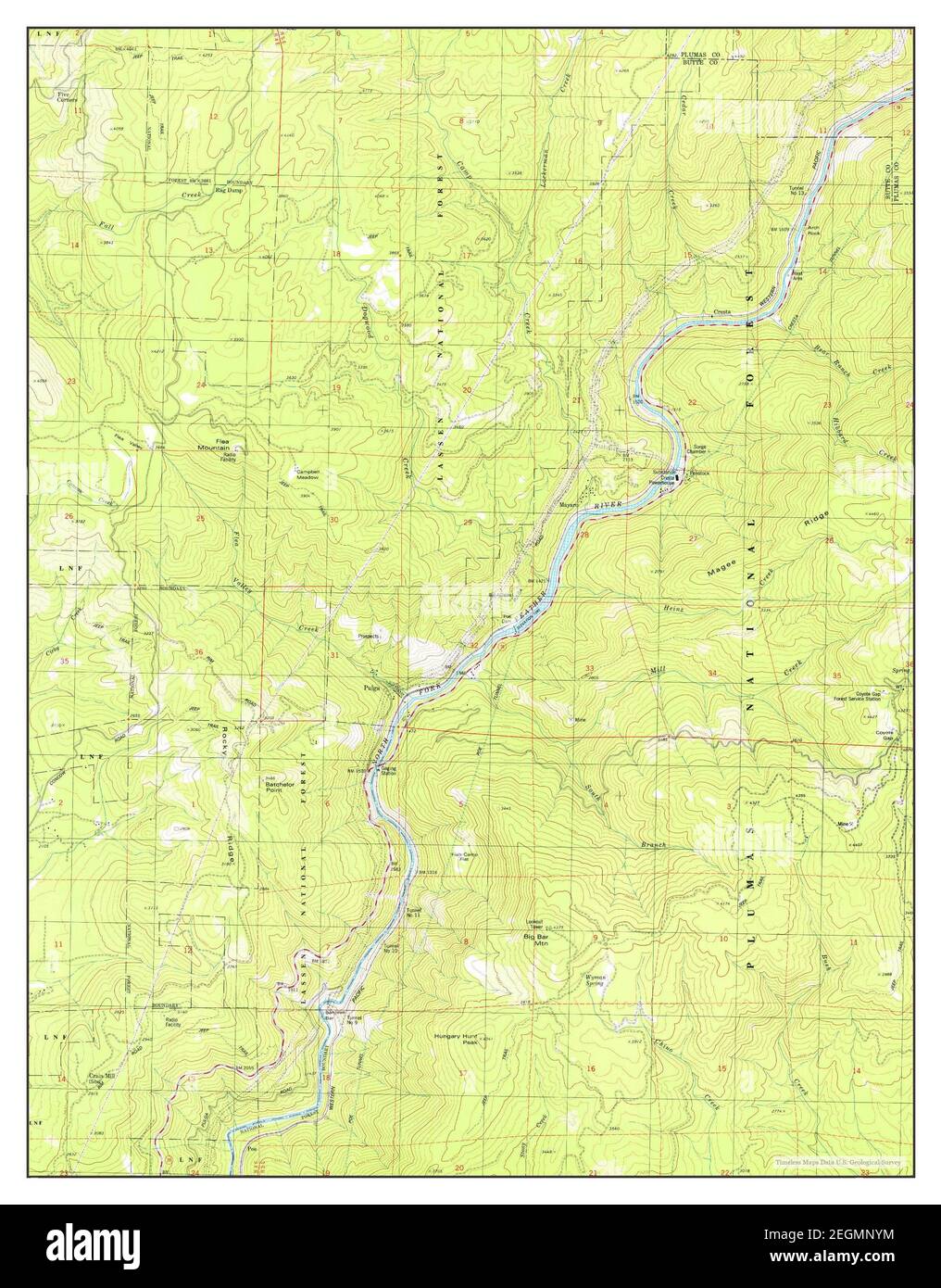 Pulga, California, map 1979, 1:24000, United States of America by ...