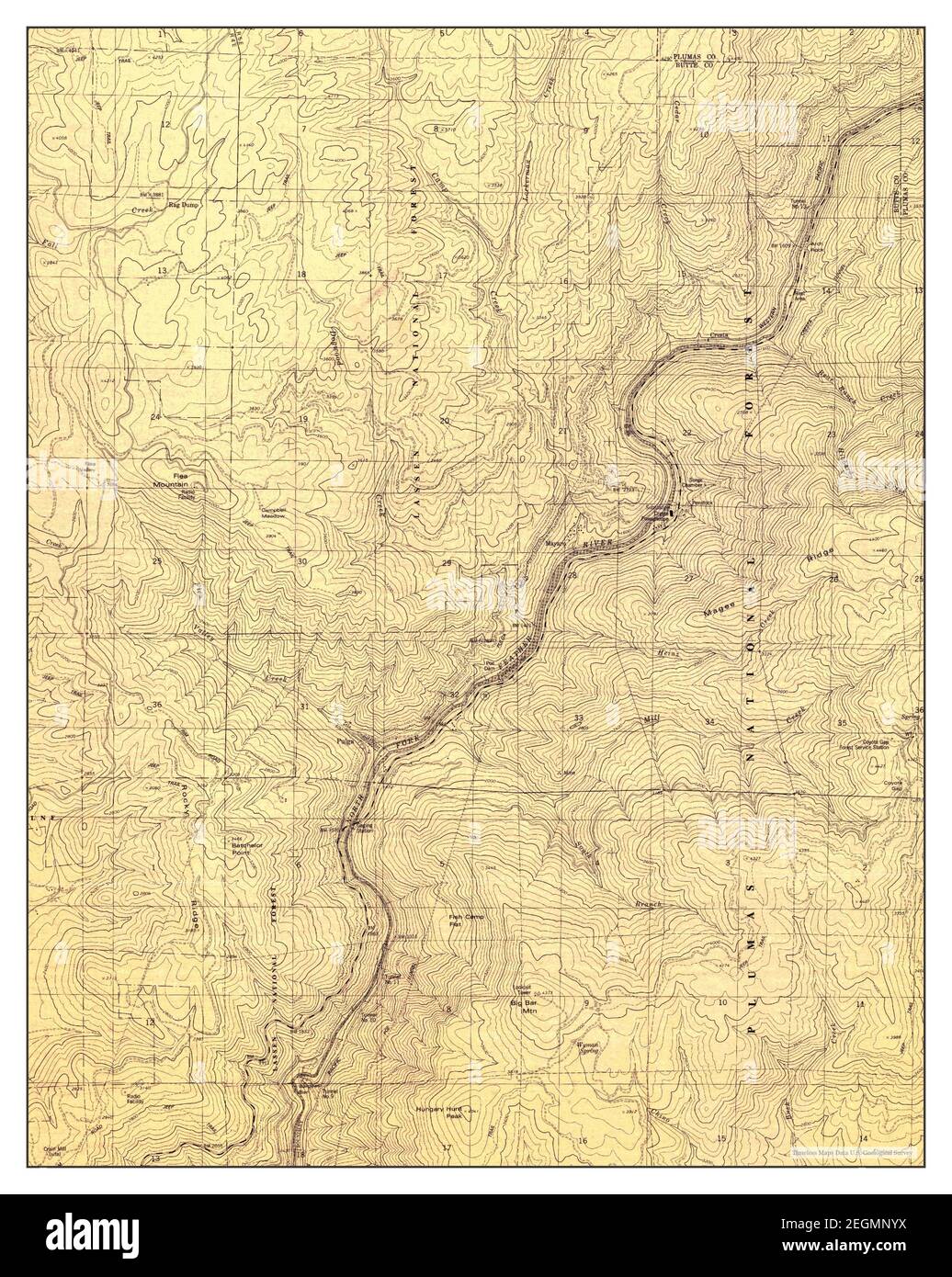 Pulga, California, map 1979, 1:24000, United States of America by ...
