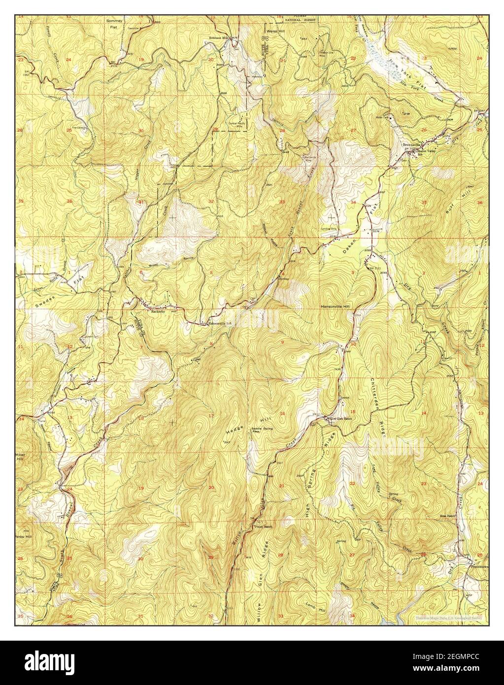 Rackerby, California, map 1950, 1:24000, United States of America by ...