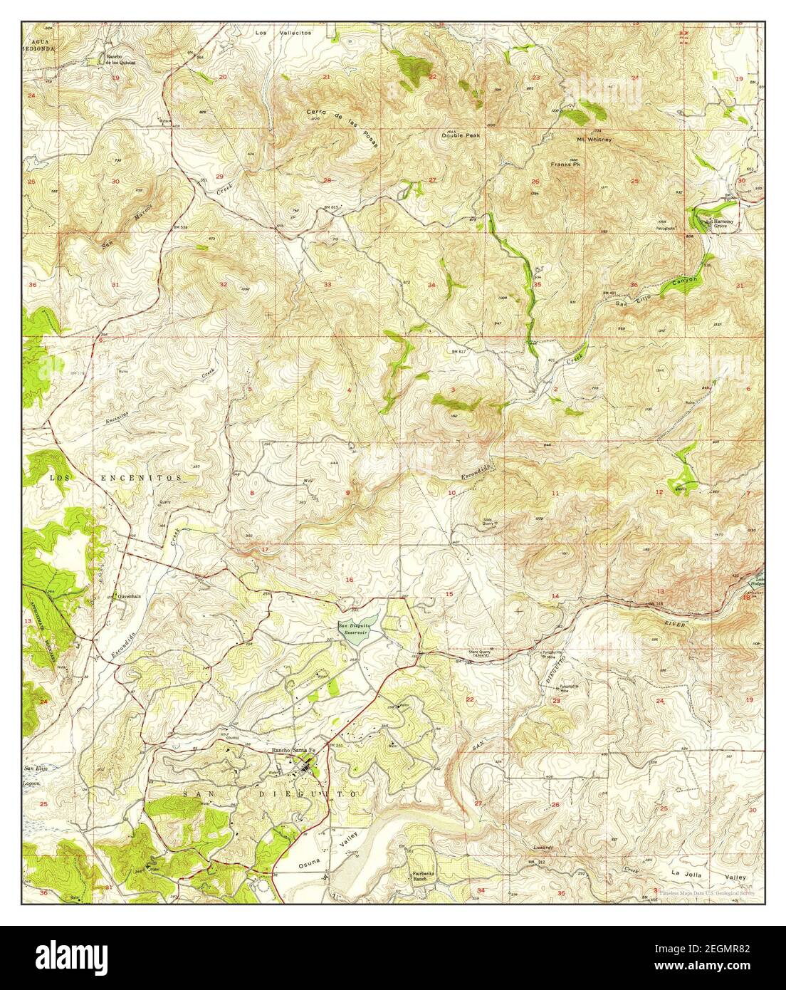 California rancho map hi-res stock photography and images - Alamy