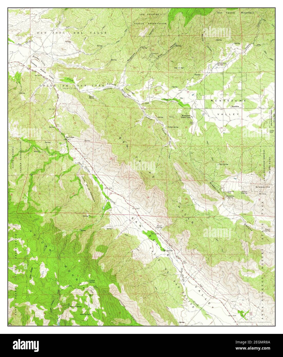Ranchita, California, map 1960, 1:24000, United States of America by ...