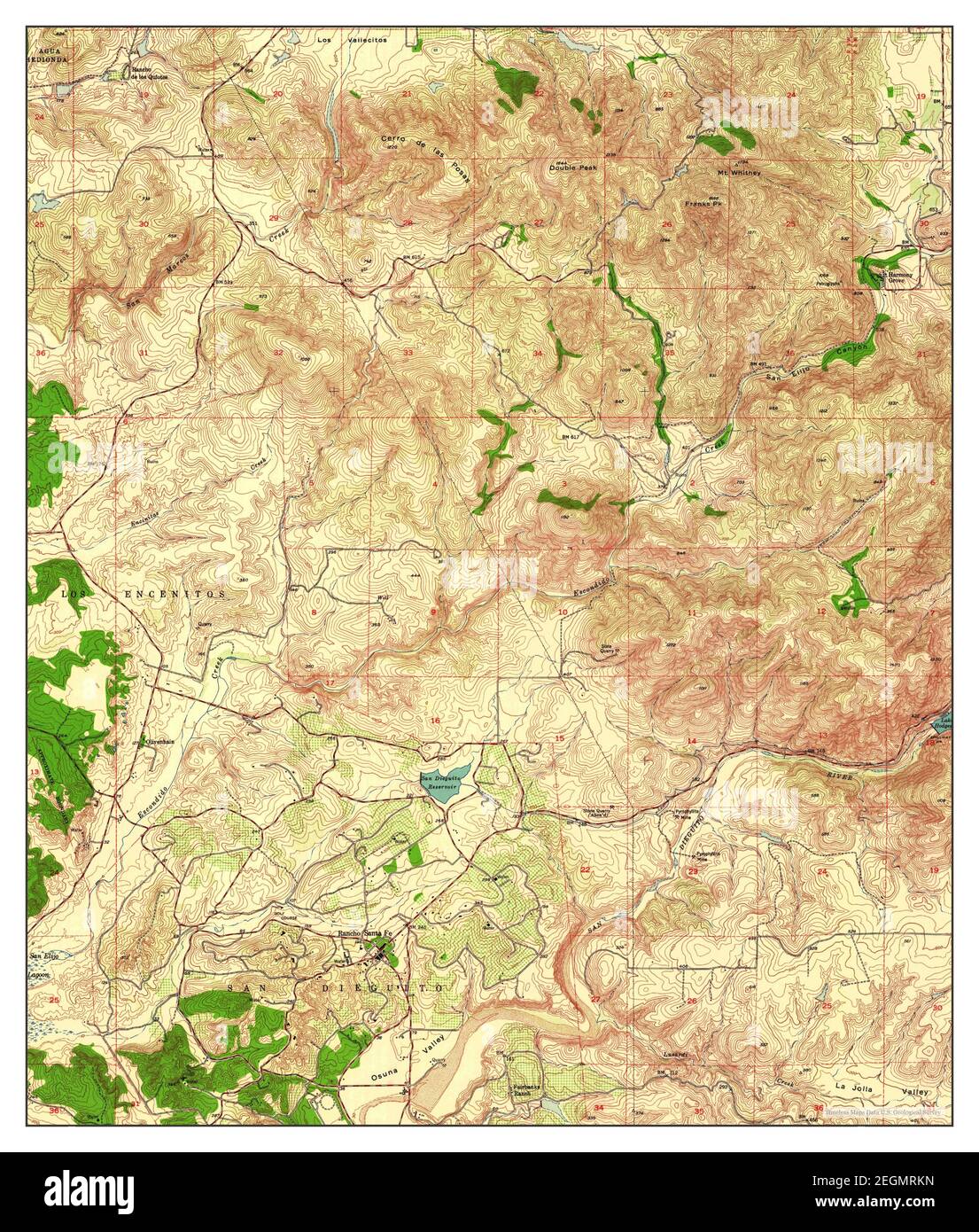 California rancho map hi-res stock photography and images - Alamy