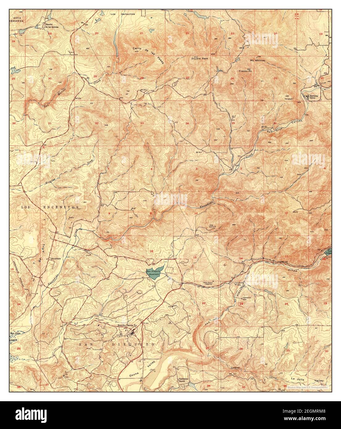 California rancho map hi-res stock photography and images - Alamy