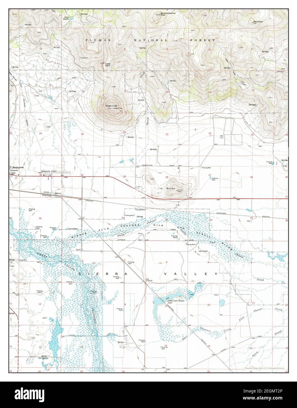 Reconnaissance Peak, California, map 1972, 1:24000, United States of ...