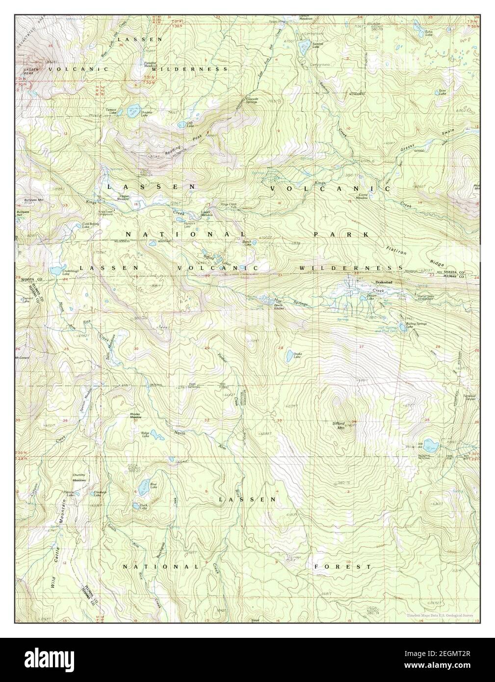 Reading Peak, California, map 1985, 1:24000, United States of America ...