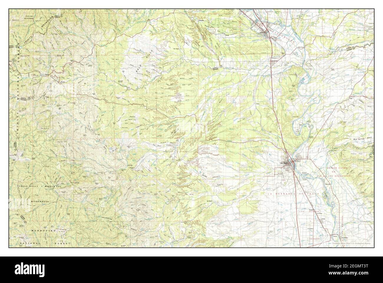 Red Bluff, California, map 1979, 1:100000, United States of America by ...