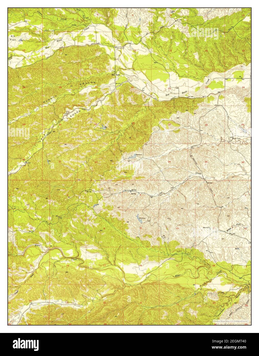 Red Bank, California, map 1952, 1:24000, United States of America by ...