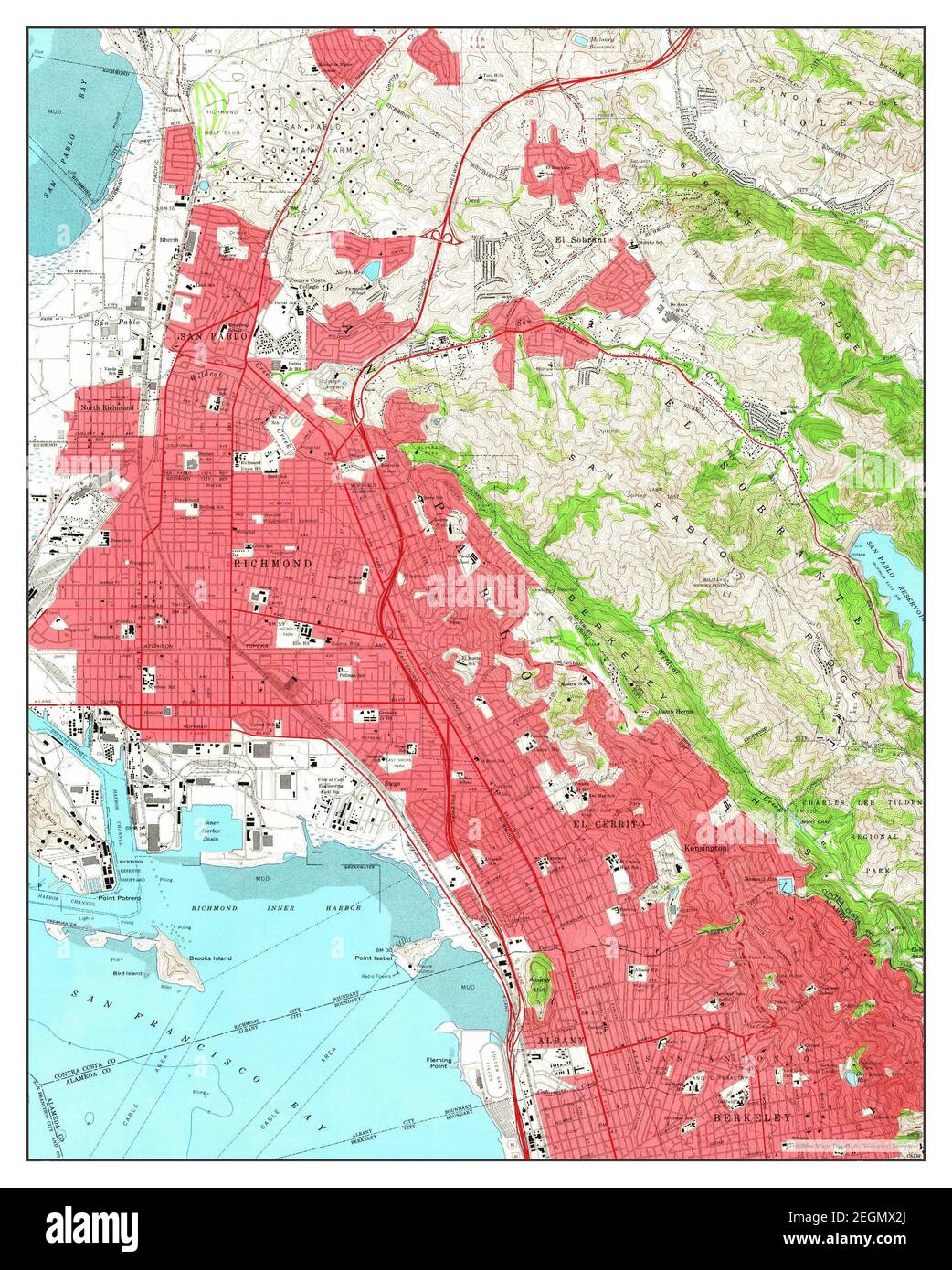 Richmond, California, map 1959, 1:24000, United States of America by ...