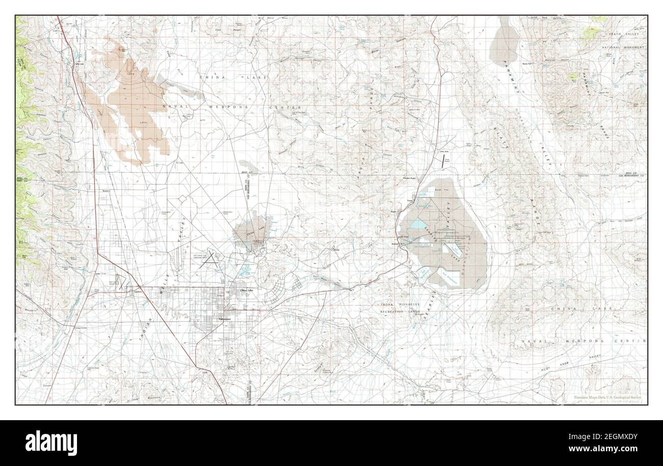 Ridgecrest map hi-res stock photography and images - Alamy
