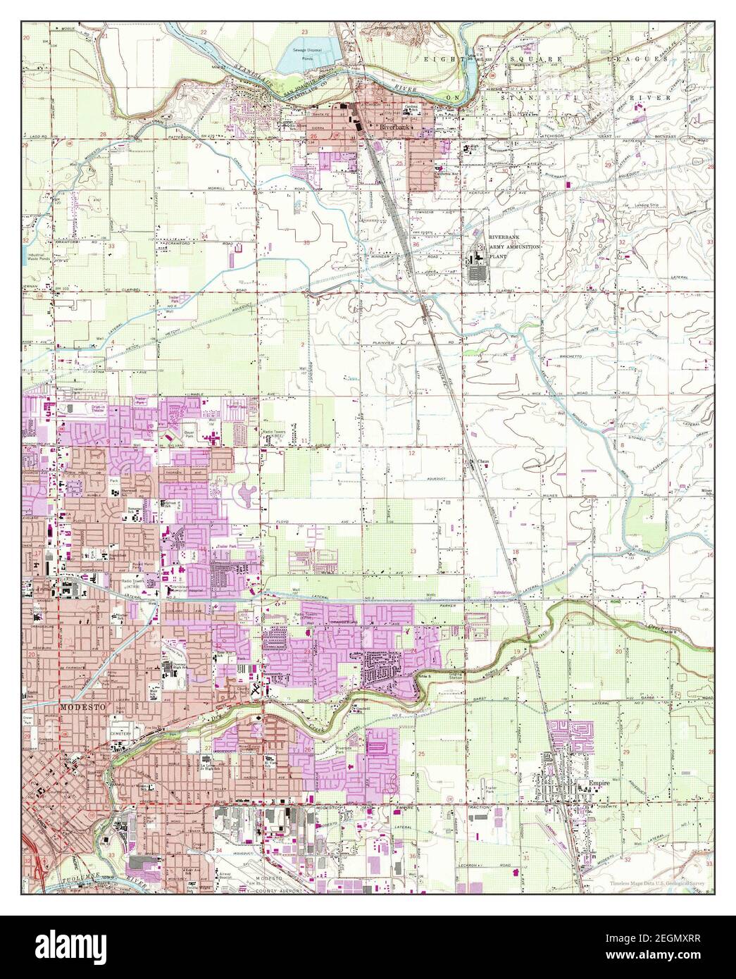 Riverbank, California, map 1969, 1:24000, United States of America by ...