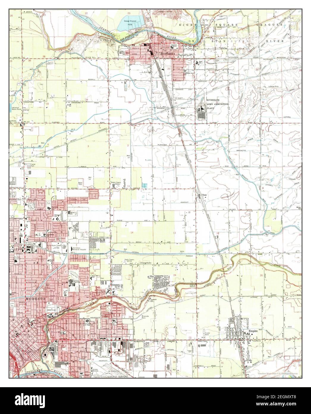 Riverbank, California, map 1969, 1:24000, United States of America by ...