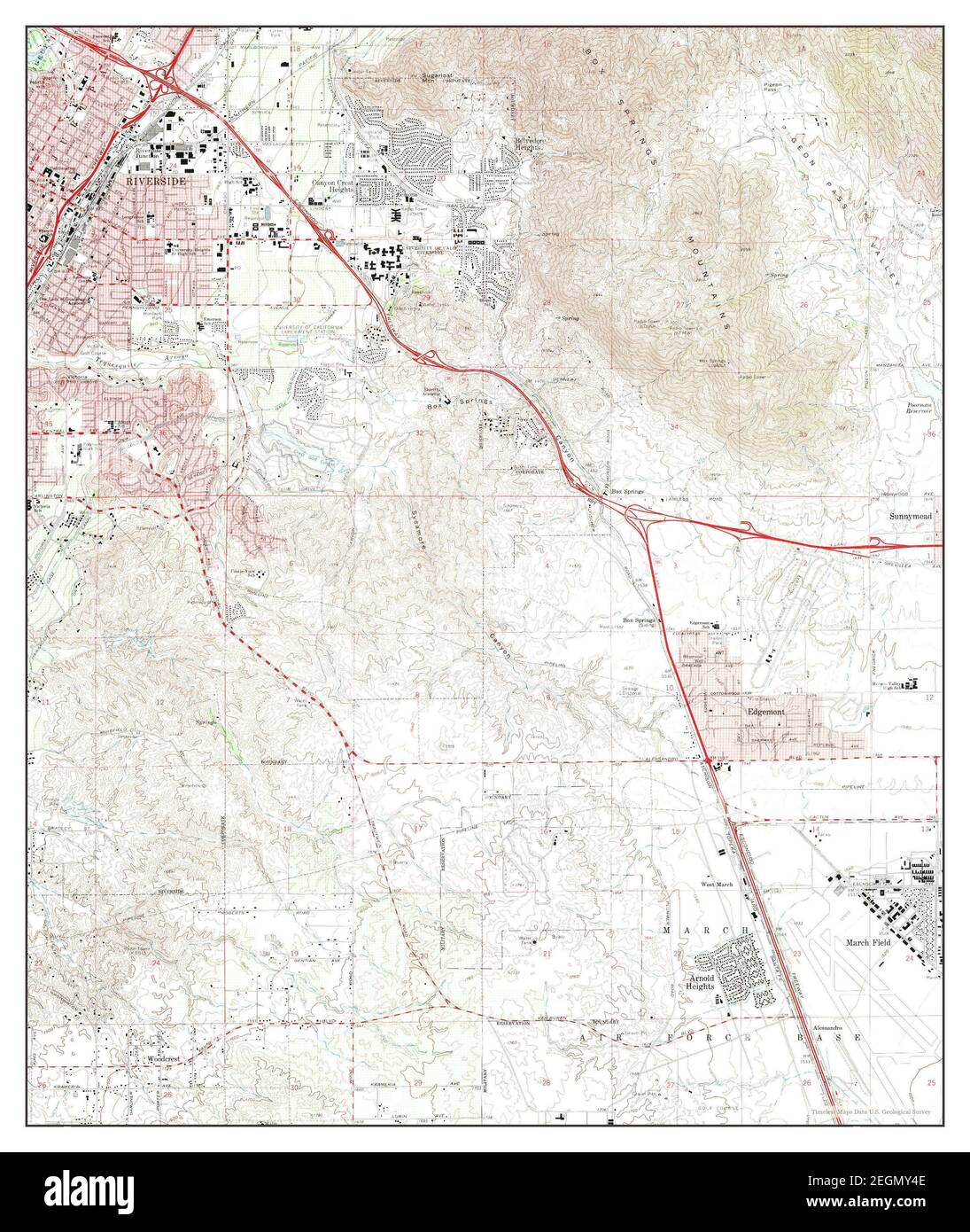 Riverside california county map hi-res stock photography and images - Alamy