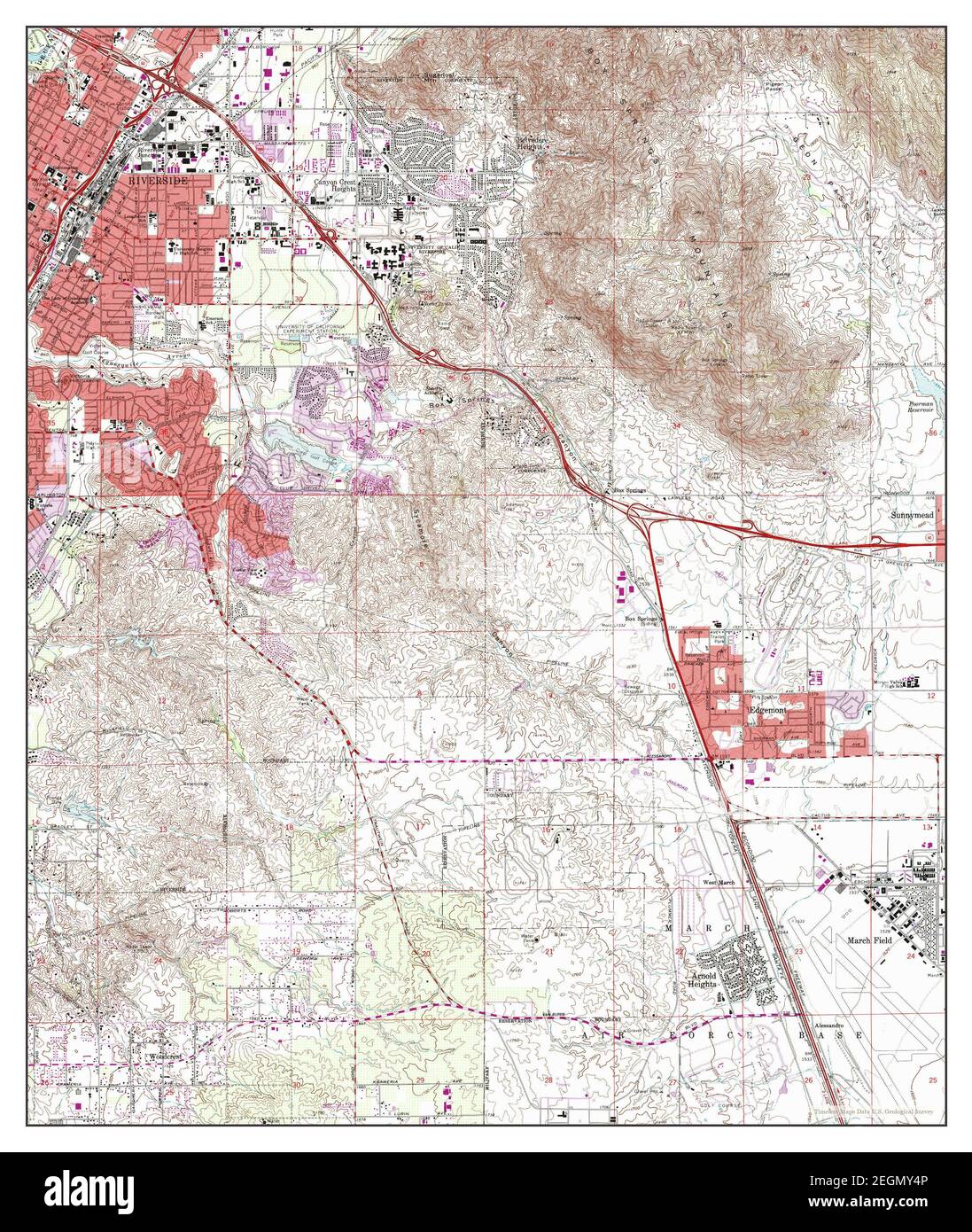 Riverside county map Cut Out Stock Images & Pictures - Alamy