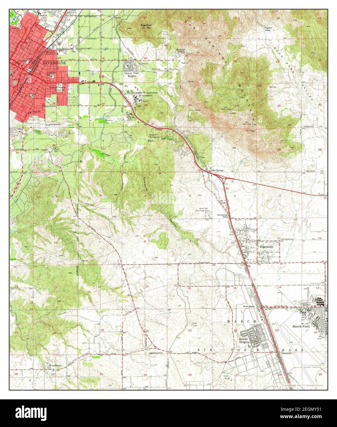 Riverside california county map hi-res stock photography and images - Alamy