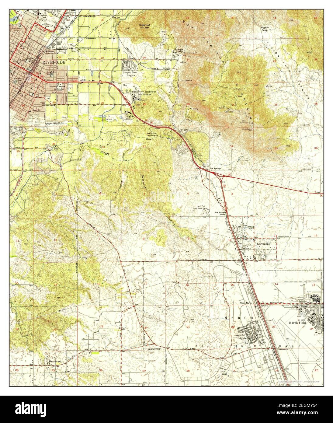 Riverside county map Cut Out Stock Images & Pictures - Alamy