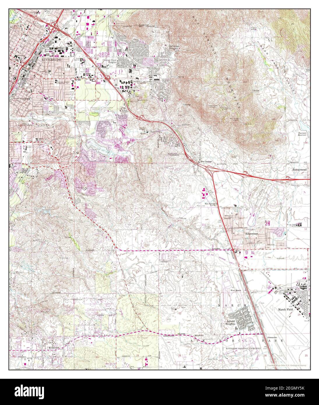 Riverside county map Cut Out Stock Images & Pictures - Alamy