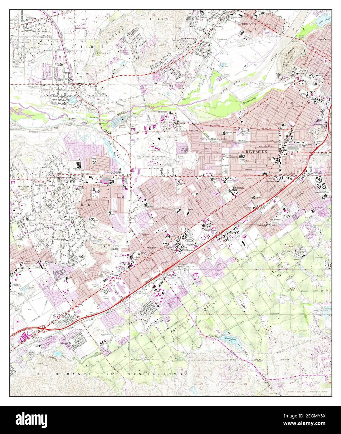 Riverside county map Cut Out Stock Images & Pictures - Alamy