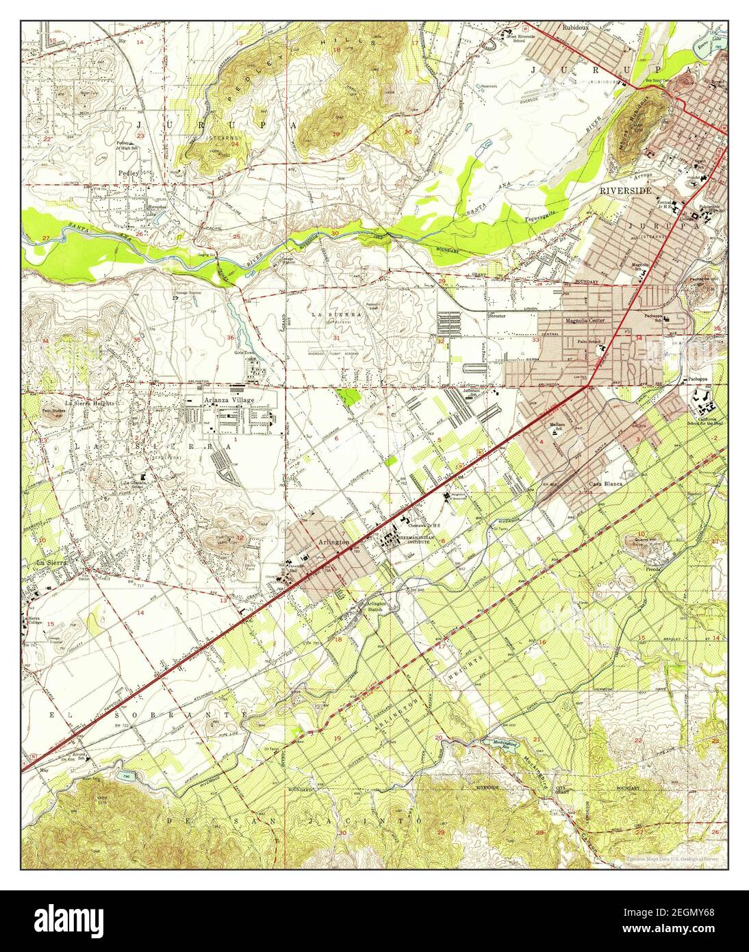Riverside county map Cut Out Stock Images & Pictures - Alamy