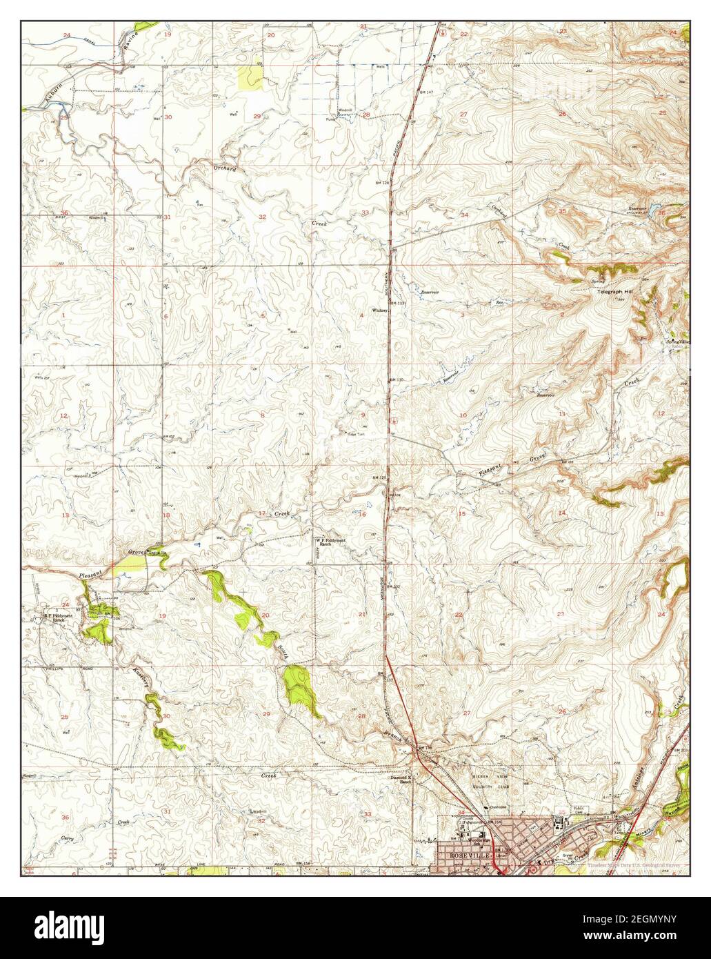 Roseville California Map