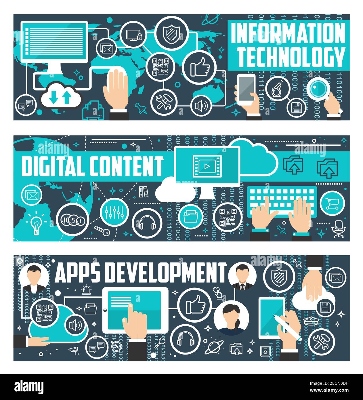 Information technology, digital content and web apps development ...