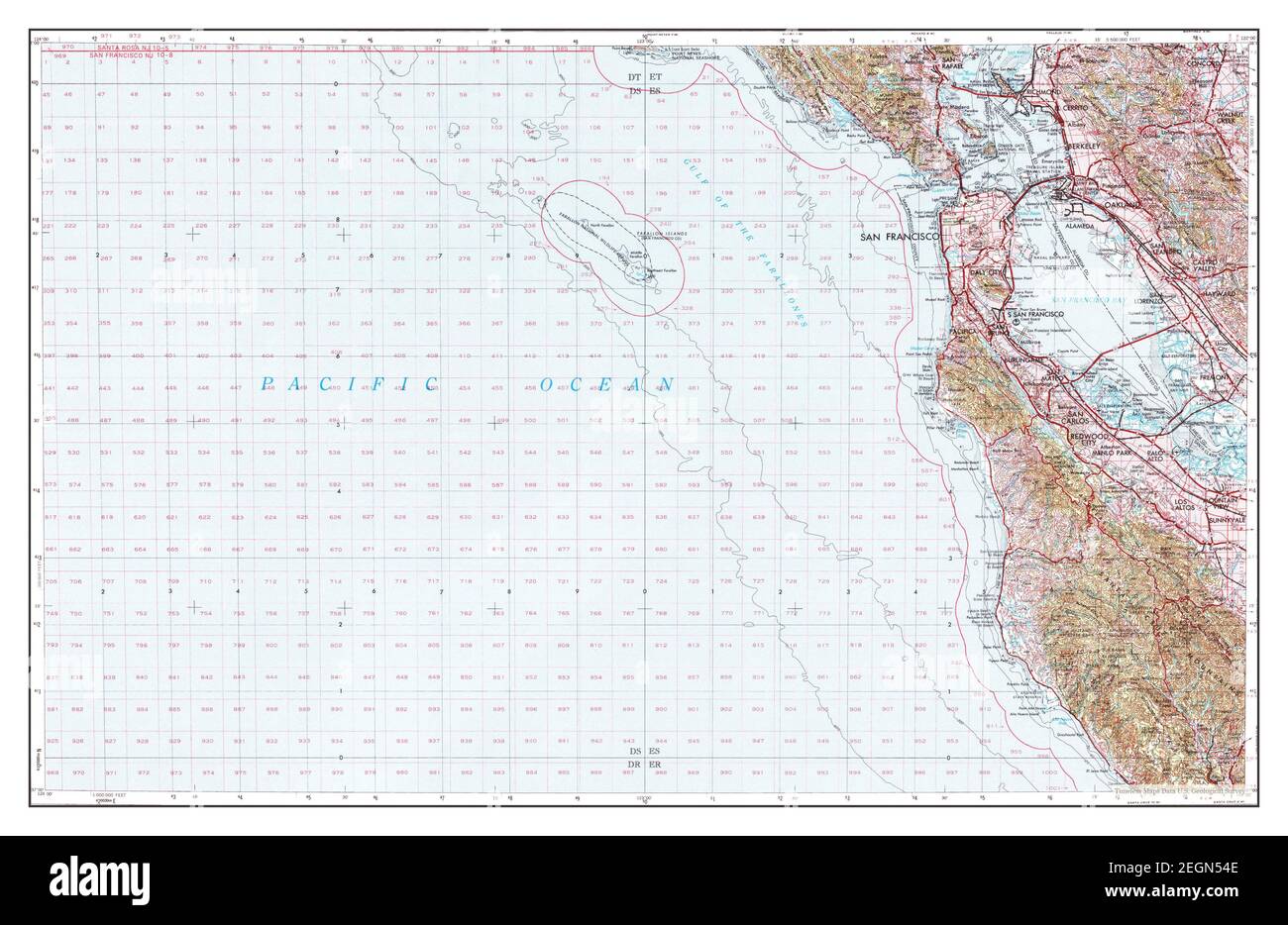San francisco county map Cut Out Stock Images & Pictures - Alamy