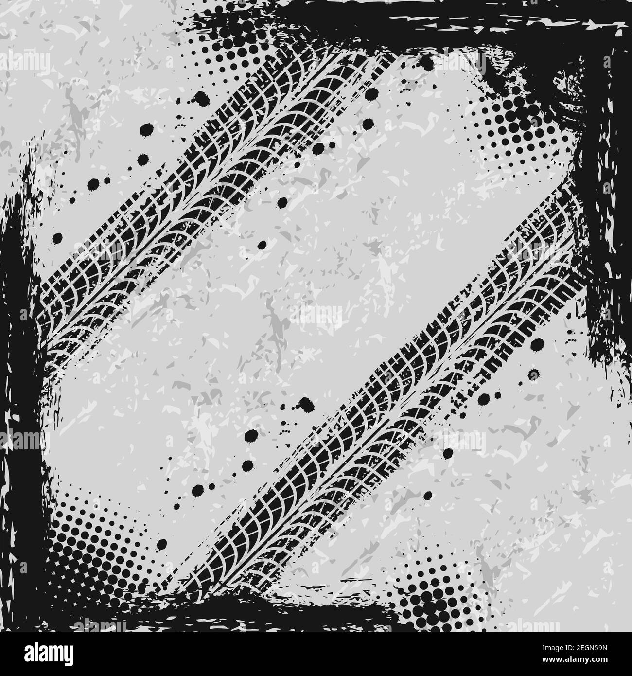 Tyre treads bicycle Black and White Stock Photos & Images - Alamy