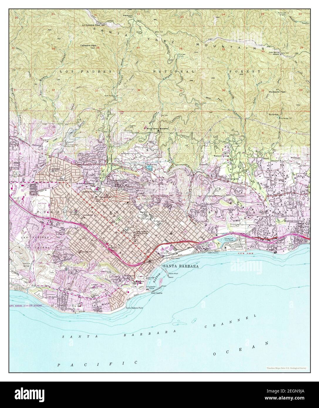 Usa Map Of California Santa Barbara