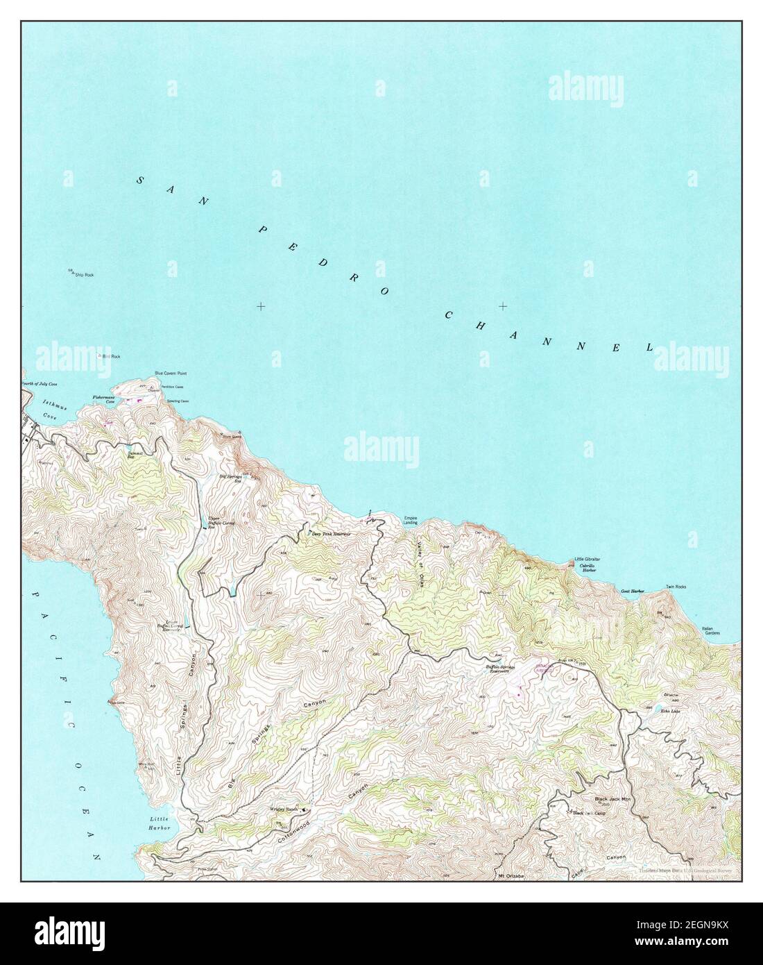 Catalina california map hi-res stock photography and images - Alamy
