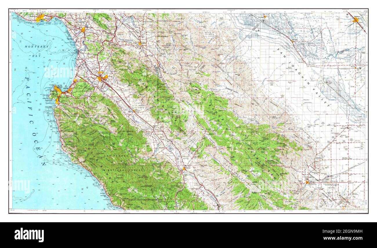 Santa Cruz County Map High Resolution Stock Photography and Images - Alamy