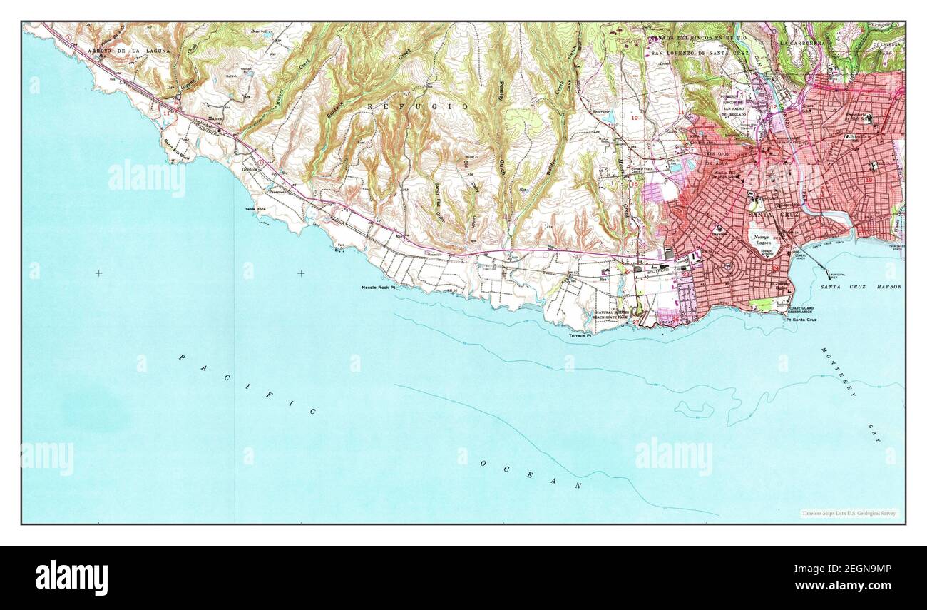 Santa Cruz County Map High Resolution Stock Photography and Images - Alamy