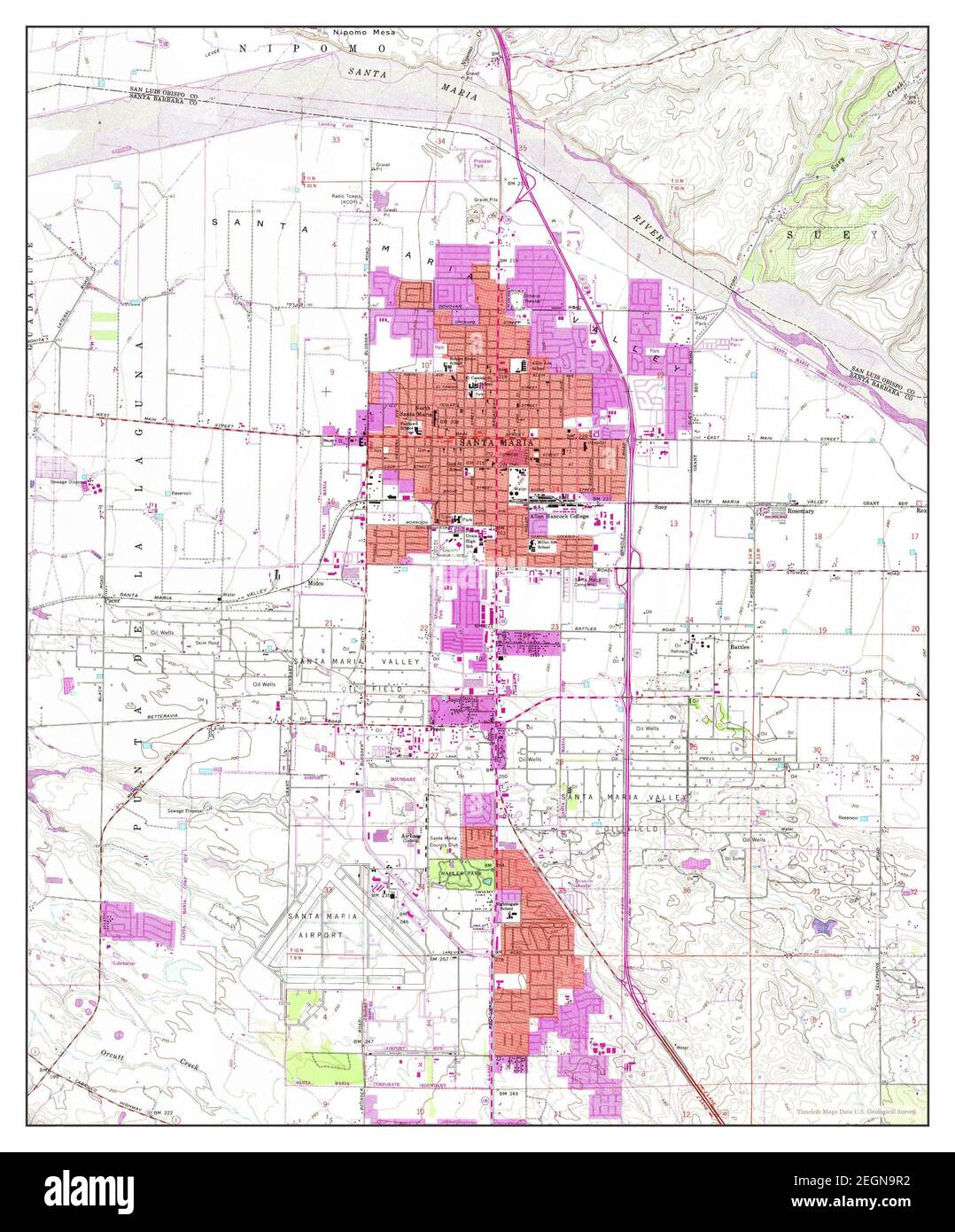 Santa Maria, California, map 1959, 1:24000, United States of America by ...