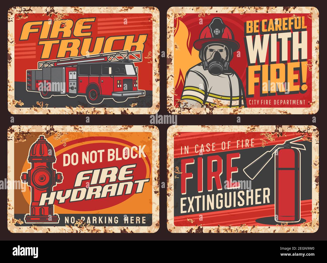 Vintage fire apparatus Stock Vector Images - Alamy