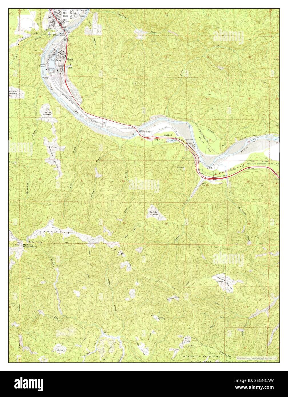 Scotia, California, map 1970, 1:24000, United States of America by ...